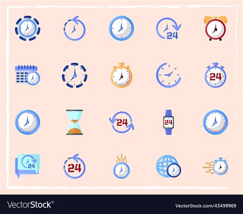 Clock And Timer Royalty Free Vector Image VectorStock