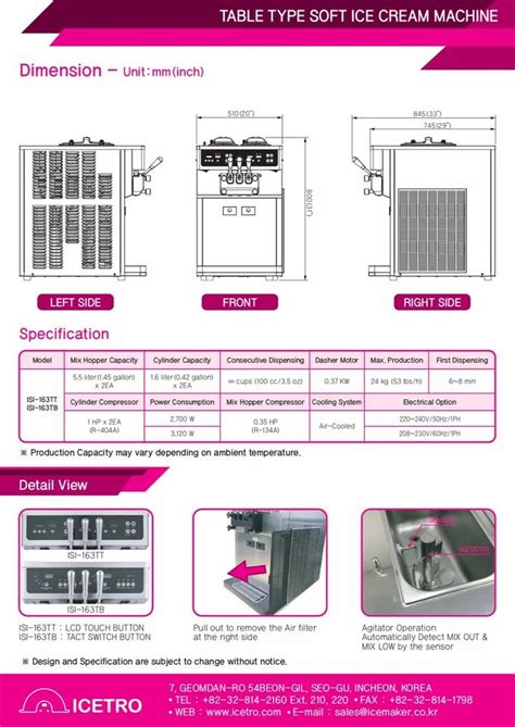 Icetro Korea Twin Flavour Soft Serve ISI 163TT At Rs 825000 Piece Soft Ice Cream Dispenser In