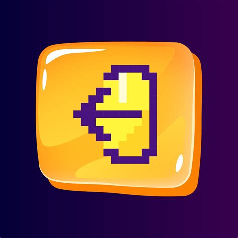 Logout Glossy Ui Button With Pixelated Color Icon Leave Profile