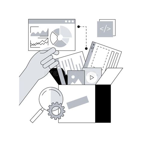 packaged software abstract concept vector illustration stock vector illustration of geometric