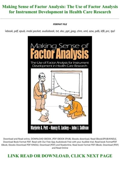 Read Book Pdf Making Sense Of Factor Analysis The Use Of Factor
