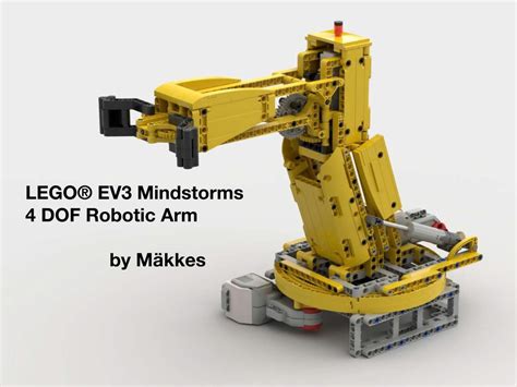 LEGO MOC EV3 Mindstorms 4DOF Robotic ARM by Mäkkes Rebrickable Build with LEGO