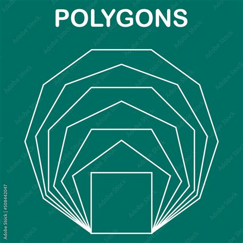Regular Polygons Quadrilateral Pentagon Hexagon Heptagon Octagon
