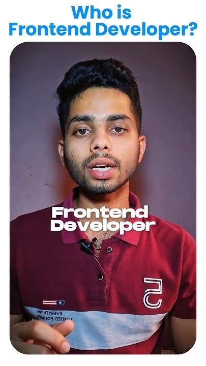 Who Is A Front End Developer Frontenddeveloper Webdevindia