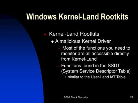 Ppt Rootkits The Basics Powerpoint Presentation Free Download Id4325022