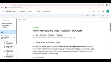 Perform Predictive Data Analysis In Bigquery Challenge Lab 2025 Gsp374 Qwiklabs