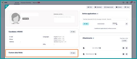 Work With Custom Data Fields Xing Help Center