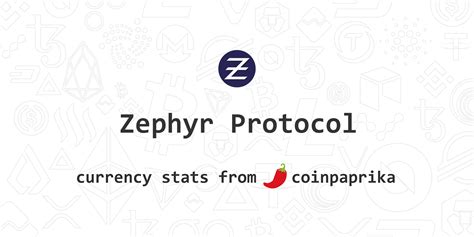Zephyr Protocol Zeph Price Market Cap Chart And Info Coinpaprika