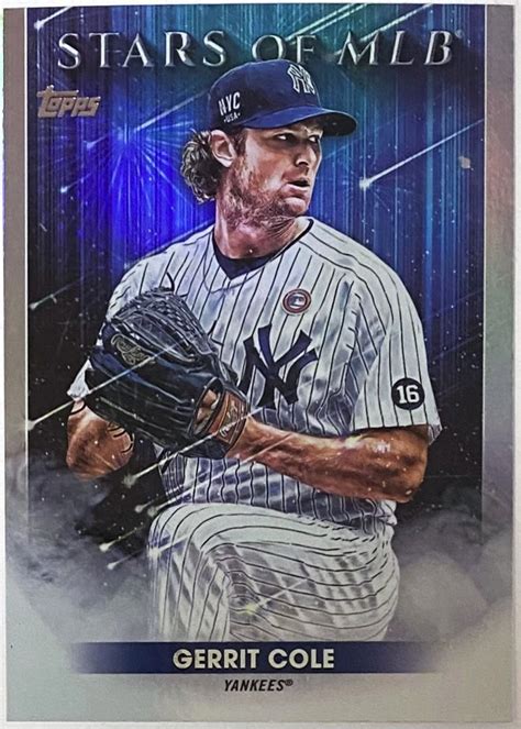 Gerrit Cole 2022 Topps New York Yankees Baseball Stars Of Mlb Card
