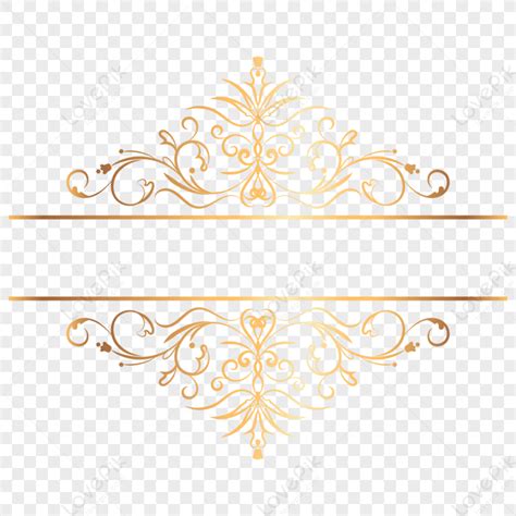 Golden Classic European Pattern Borderclassical Patterngorgeousclassical Border Png Image