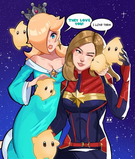 Luma Carol Danvers Captain Marvel And Brie Larson Mario And 4 More