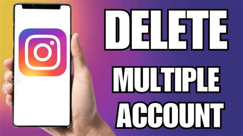 How To Delete Multiple Instagram Account YouTube