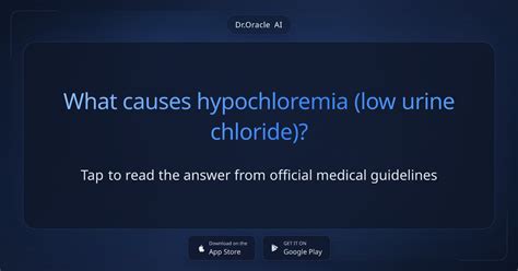 What Causes Hypochloremia Low Urine Chloride
