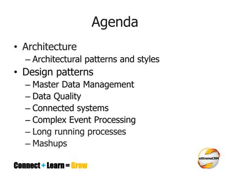 software architecture and design patterns for ms crm developers ppt