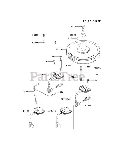 Kawasaki Fh430v Bs08 Kawasaki Engine Electric Equipment Parts Lookup