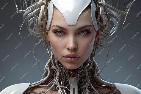 Futuristic And Realistic Ai Girl Premium Ai Generated Image