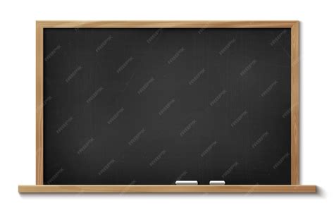 Tableau Noir Décole Isolé Sur Le Fond Du Mur Vecteur Gratuite