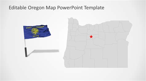 Oregon Us State With Counties Powerpoint Map Slidemodel
