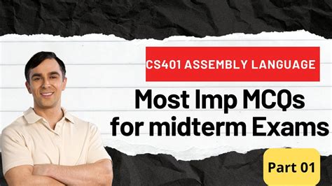 Cs401 Assembly Language Mcqs For Midterm Midterm Mcqs For Assembly