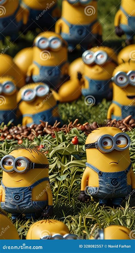 Minions Hd Phone Wallpaper For Iphone And Android Stock Illustration