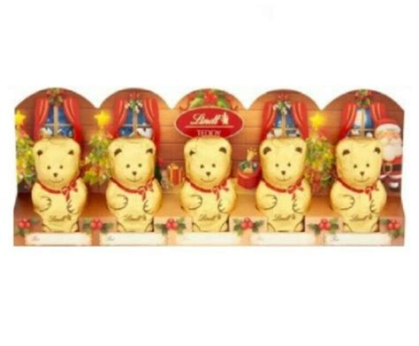 Коледни Шоколадови Мечета Lindt 5 X 10 г