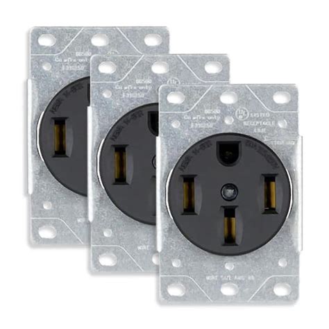Enerlites 50 Amp 125250v Single Straight Blade Range Receptacle