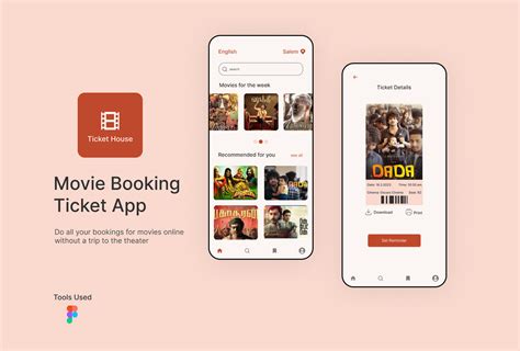 Movie Ticket Booking App Ticket House On Behance