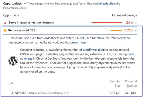 رفع خطای reduce unused css حذف css استفاده نشده