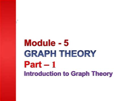 Module 5 Part 1 Vtu Mca Mathematical Foundations For Computer