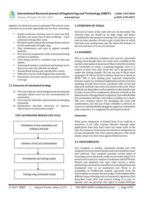 Overview And Analysis Of Automated Testing Tools Ranorex Test