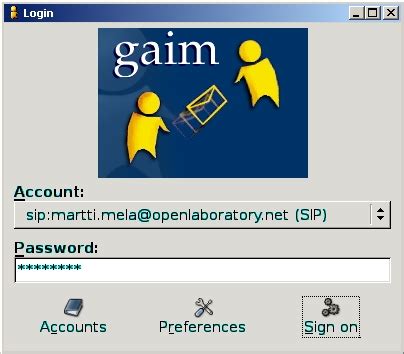 SSIP GST Gaim Plugin For Sofia SIP Library
