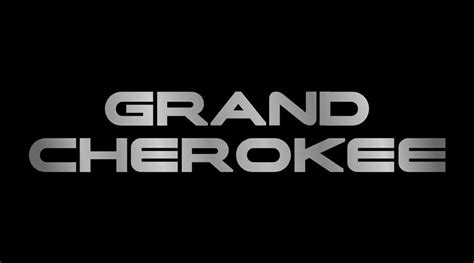 Jeep Grand Cherokee Logo License Plate Black Custom Werks