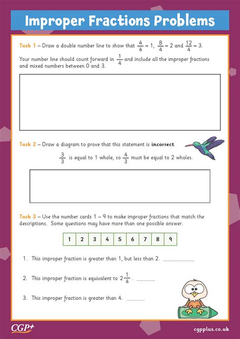 Improper Fractions Problem Solving Stretch Year 4 Cgp Plus