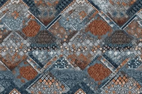 Premium Ai Image Abstract Square Pattern With Overlapping Shapes Created With Generative Ai