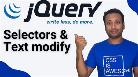 Jquery Bangla Tutorial 2 Html Selector And Text Manipulation Youtube