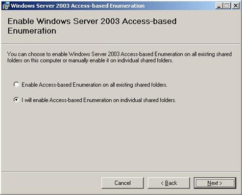 How To Enable Access Based Enumeration Abe On Windows Server
