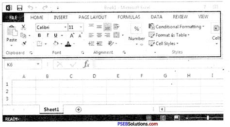 Pseb 9th Class Computer Notes Chapter 1 Ms Excel Part I Pseb Solutions