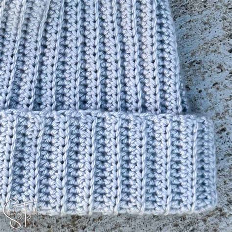 Easy Crochet Ribbed Hat Free Pattern