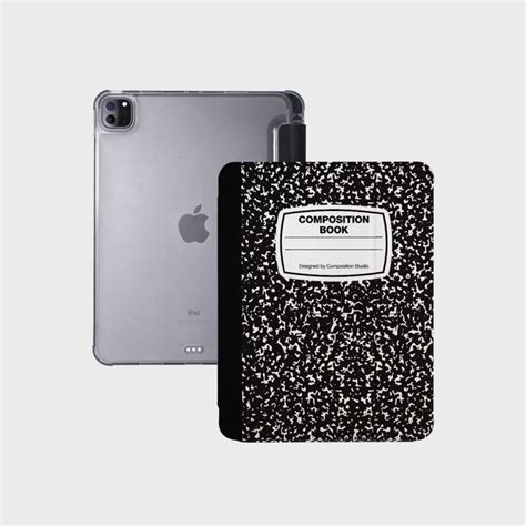 컴포지션 북 접이식 쓰리폴드 아이패드 케이스 블랙 감도 깊은 취향 셀렉트샵 29cm