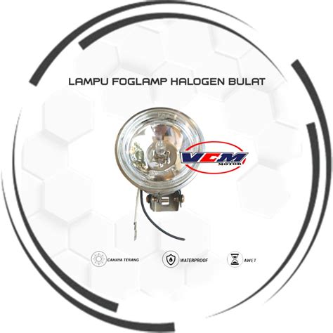 Jual Lampu Halogen Bulat Foglamp Lampu Tembak Sorot Cahaya Kuning Shopee Indonesia