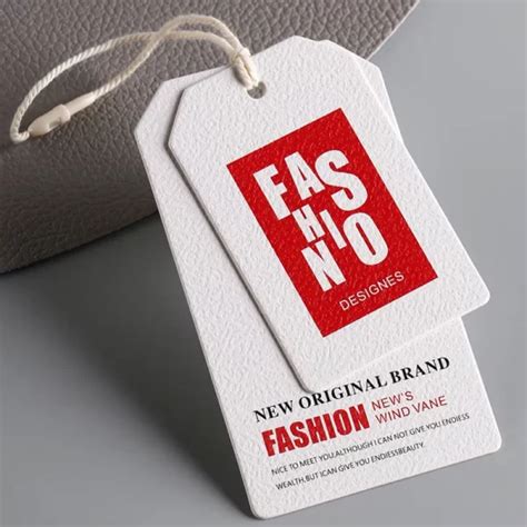 Custom Printed Tags For Apparel Clothing Garments