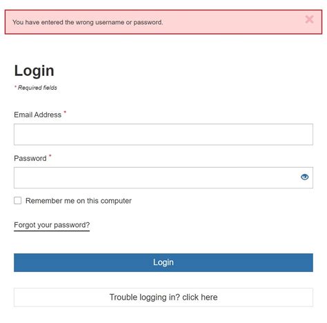 You Have Entered The Wrong Username Or Password Costco Australia