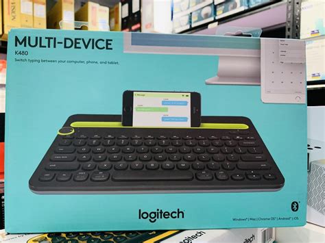 Logitech K480 Bluetooth Multi Device Keyboard Black Computers And Tech Parts And Accessories