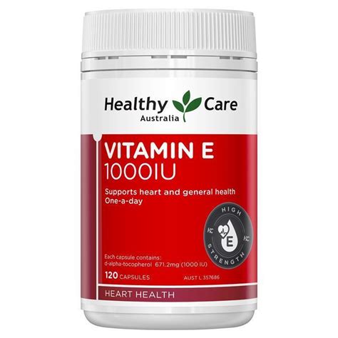 Buy Healthy Care Vitamin E 1000iu 120 Capsules Online At Chemist Warehouse