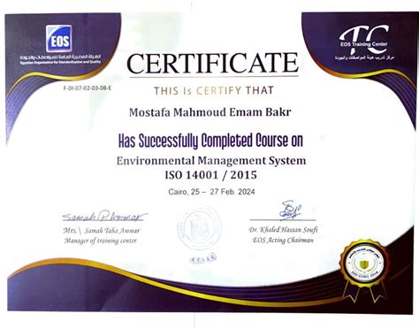 Mostafa Mahmoud On Linkedin Iso14001 Environmentalmanagement