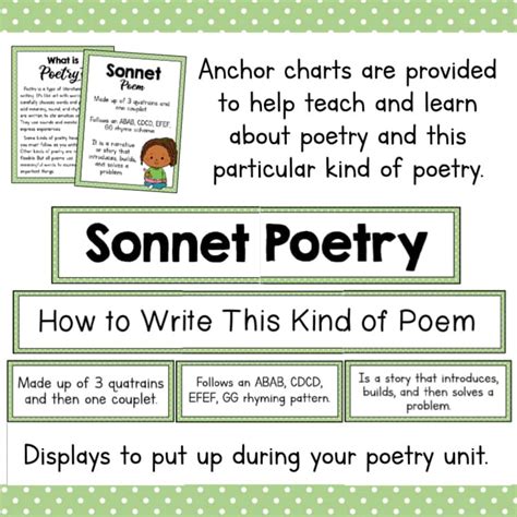 Sonnet Poems Writing A Sonnet Activities How To Write A Sonnet