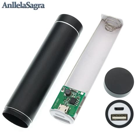 18650 파워 뱅크 케이스 Diy 키트 Usb 출력 배터리 보관함 휴대폰용 무료 용접 슈트 118650 배터리 홀더 5v 1a Aliexpress