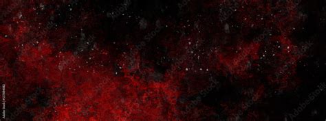 Mist Of Horror Dark Red Abstract Watercolor Hell Pattern With Light