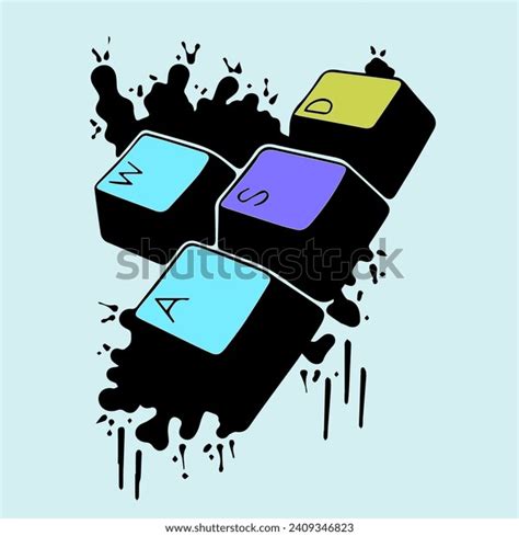 Game Symbol Keyboard Awsd Abstrack Stock Vector Royalty Free 2409346823 Shutterstock