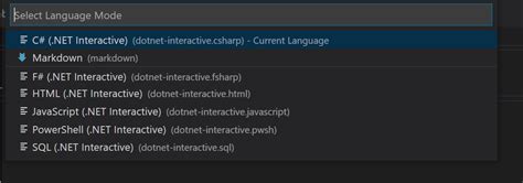 Native Notebooks Show Supported Languages In Language Picker Issue Microsoft
